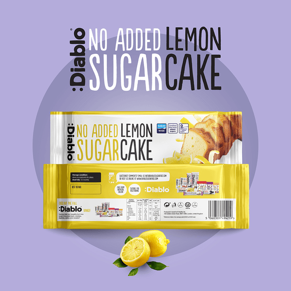 Diablo No Added Sugar Lemon Cake 200g.