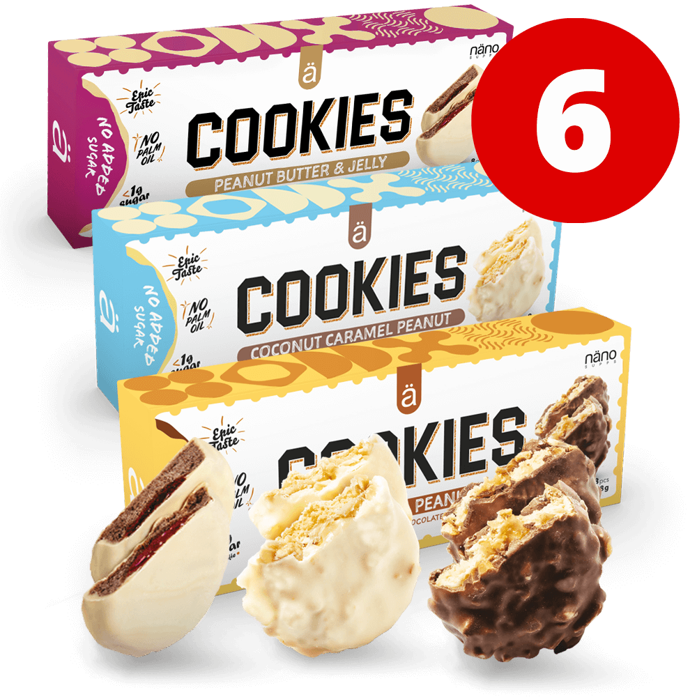 Mixa Själv 6 lådar Näno Cookies - 48x16g.