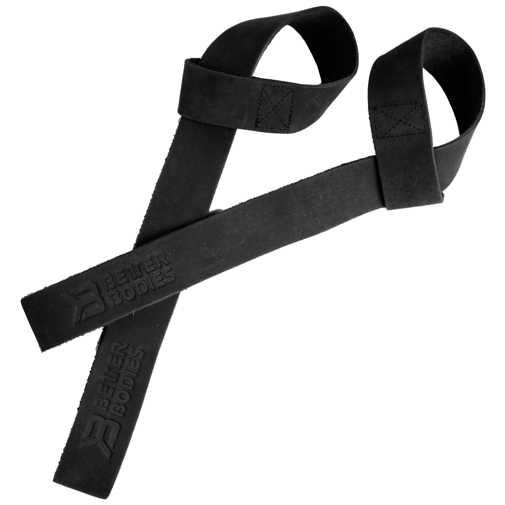 Leather Lifting Straps i svart från Better Bodies