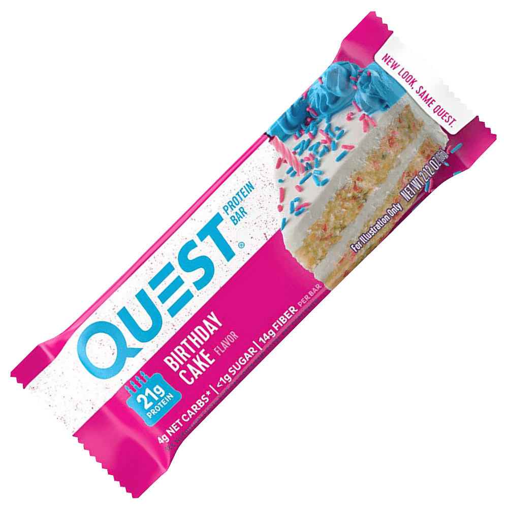 Quest Protein Bar Birthday Cake 60g. - Quest Nutrition